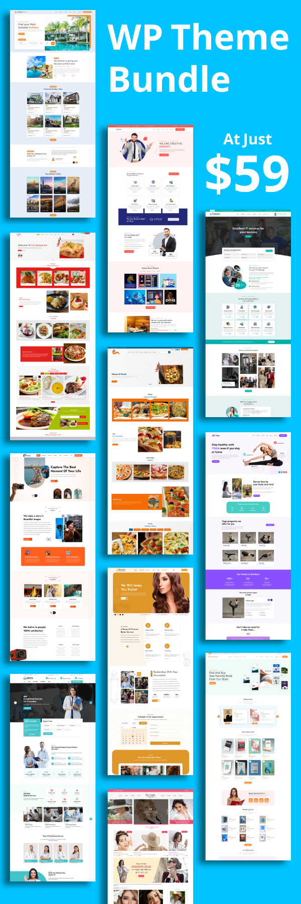 WP Theme Bundle- Collection Of Best Elementor WordPress Themes – Mizan Themes
